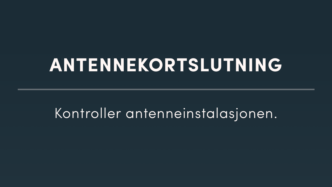 Feilsøking Smart-dekoder – Allente